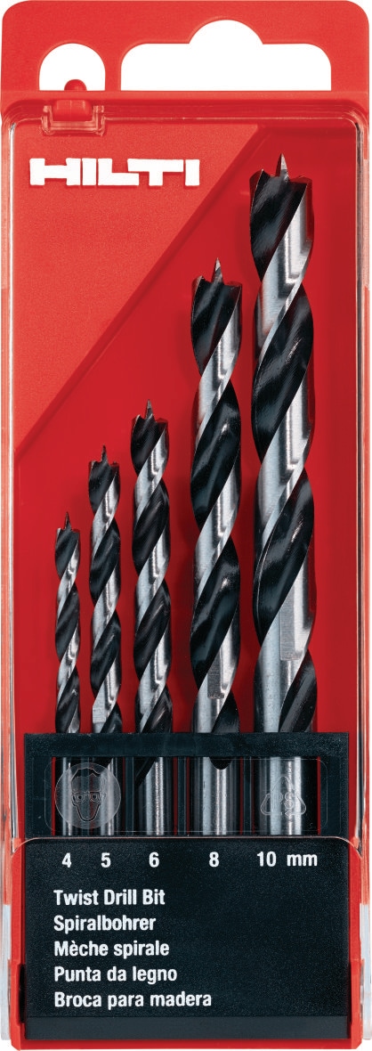 WDB-T Twist bit set - Metal, wood and other material drill bits - Hilti ...